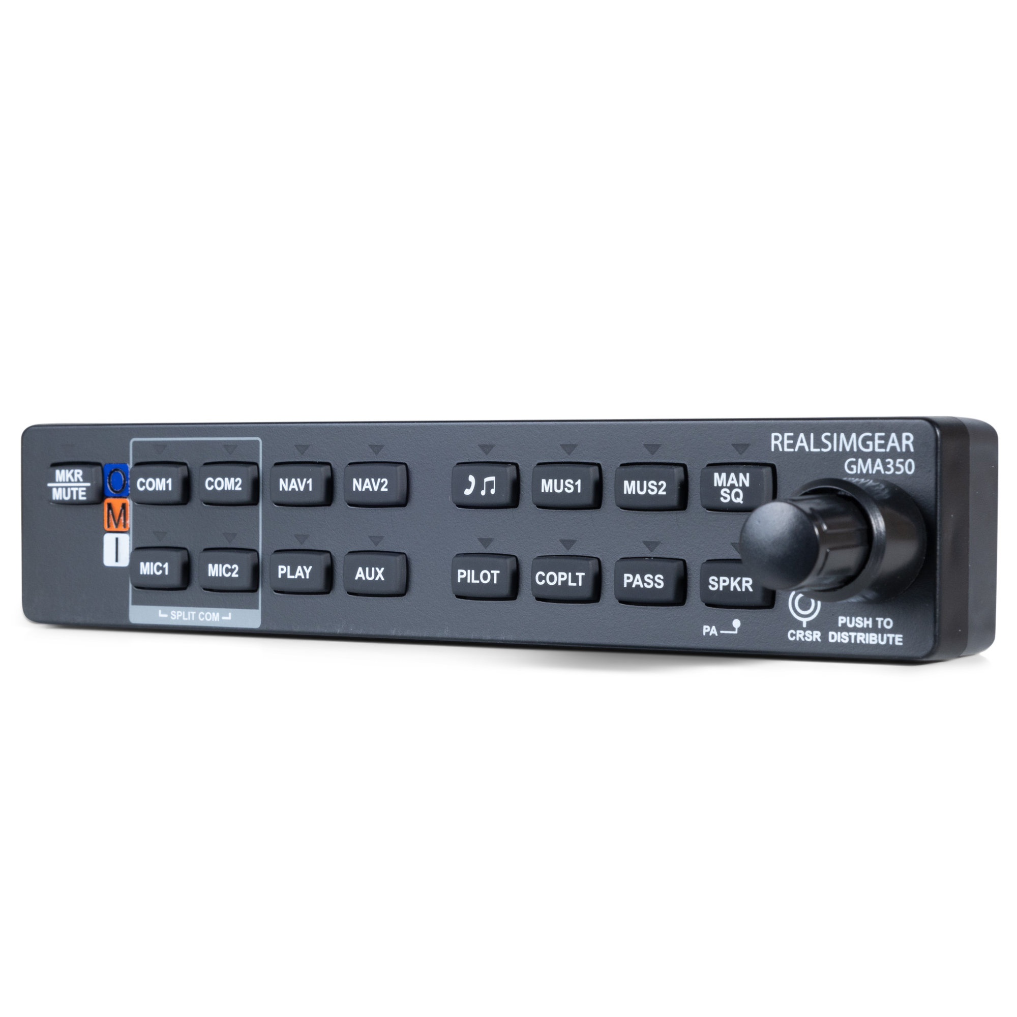 RealSimGear GMA350 Audio Panel – RealSimGear.com